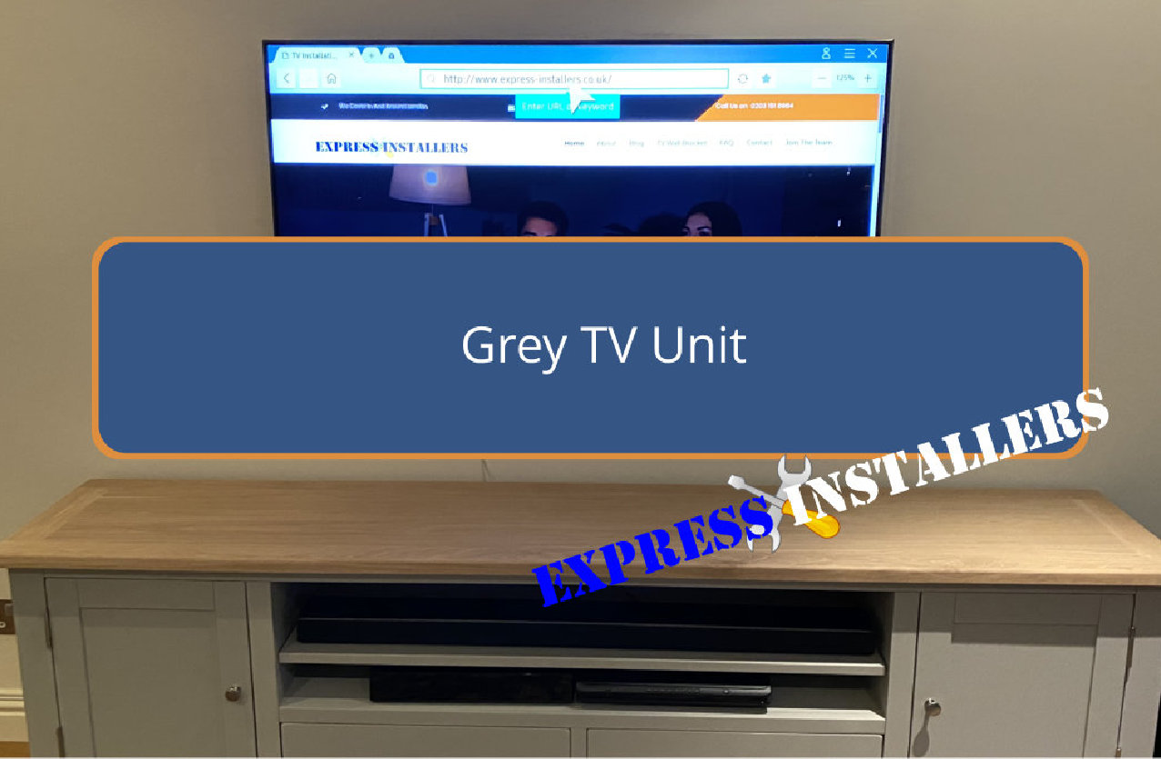 Grey TV Unit - Express Installers